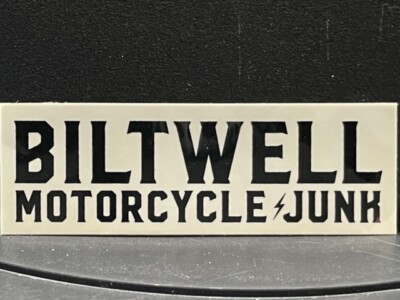 "VRHTF MOTORCYCLE COOL "BILTWELL INC MOTORCYCLE HELMETS" 1.5" X 4 ...