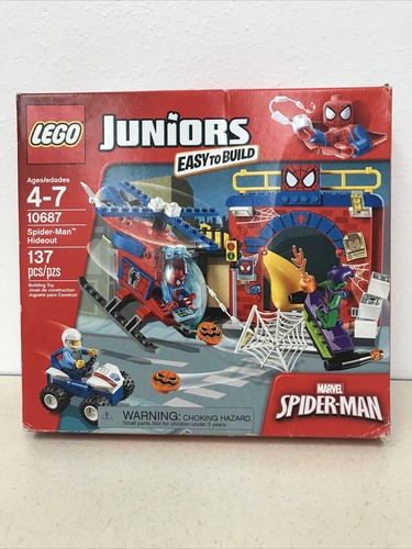 LEGO Juniors Marvel Spiderman Green Goblin Spider-Man Hideout #10687 ...