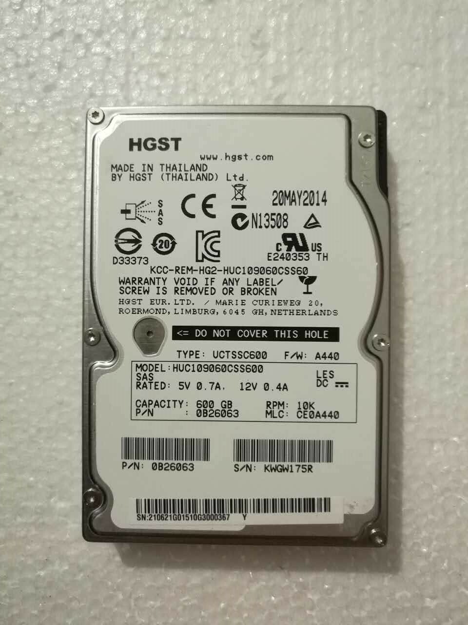 HUC109060CSS600 600GB 10K SAS 2.5" 6Gbs Hard Drive Server Fits Dell | eBay