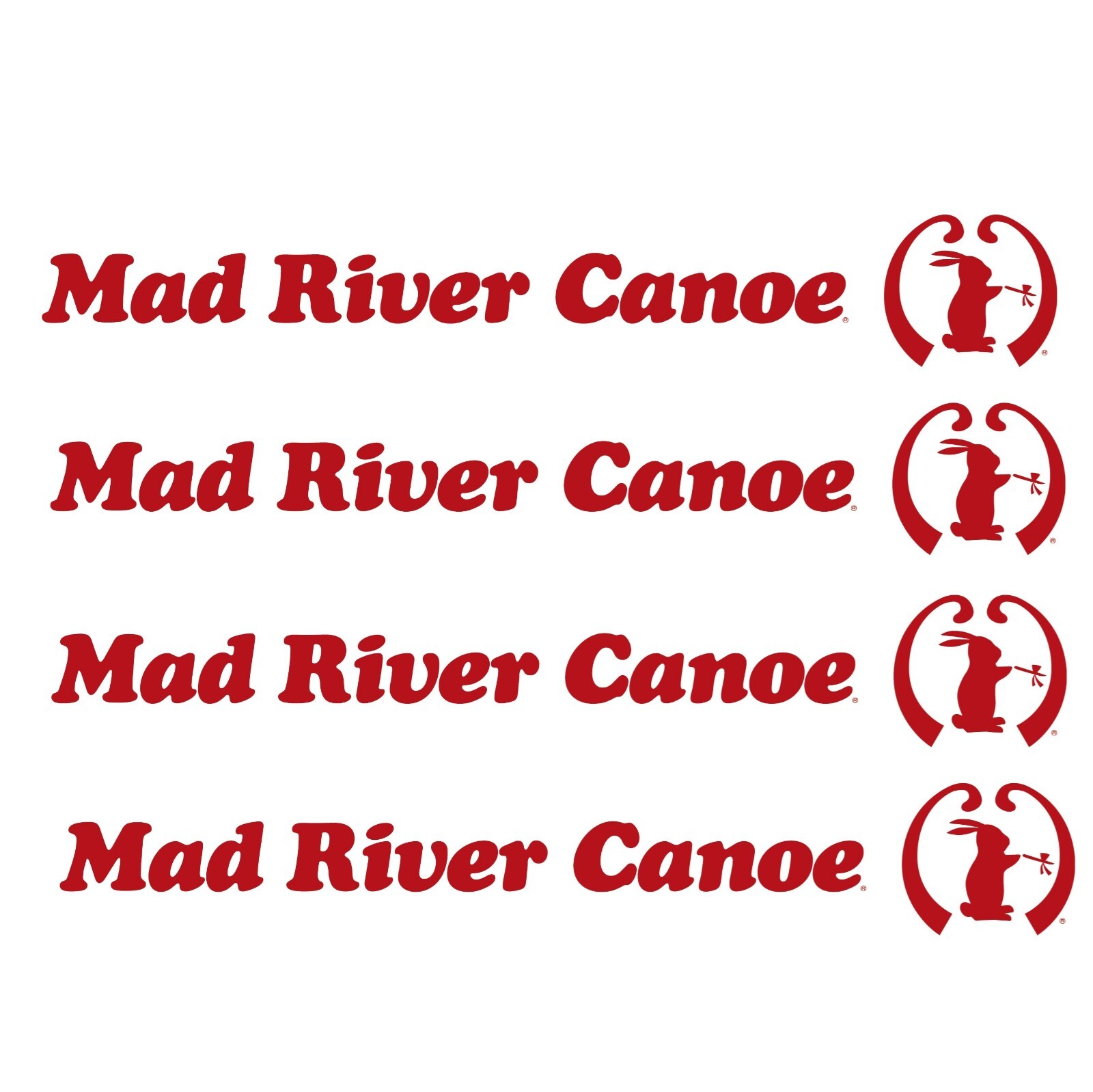 Mad River Canoe Decal Smoking Bunny Car Laptop Window Vinyl Stickers | eBay