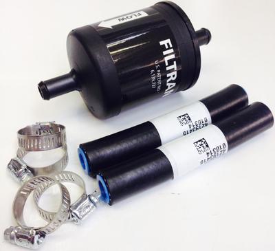 Automatic Transmission Inline Oil Filter Kit With Hose & Clamps 3/8 ...