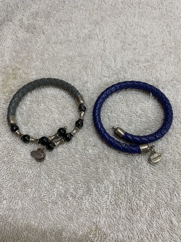 Two Alex And Ani Vintage Sixty-Six Leather Wrap Bracelets | eBay