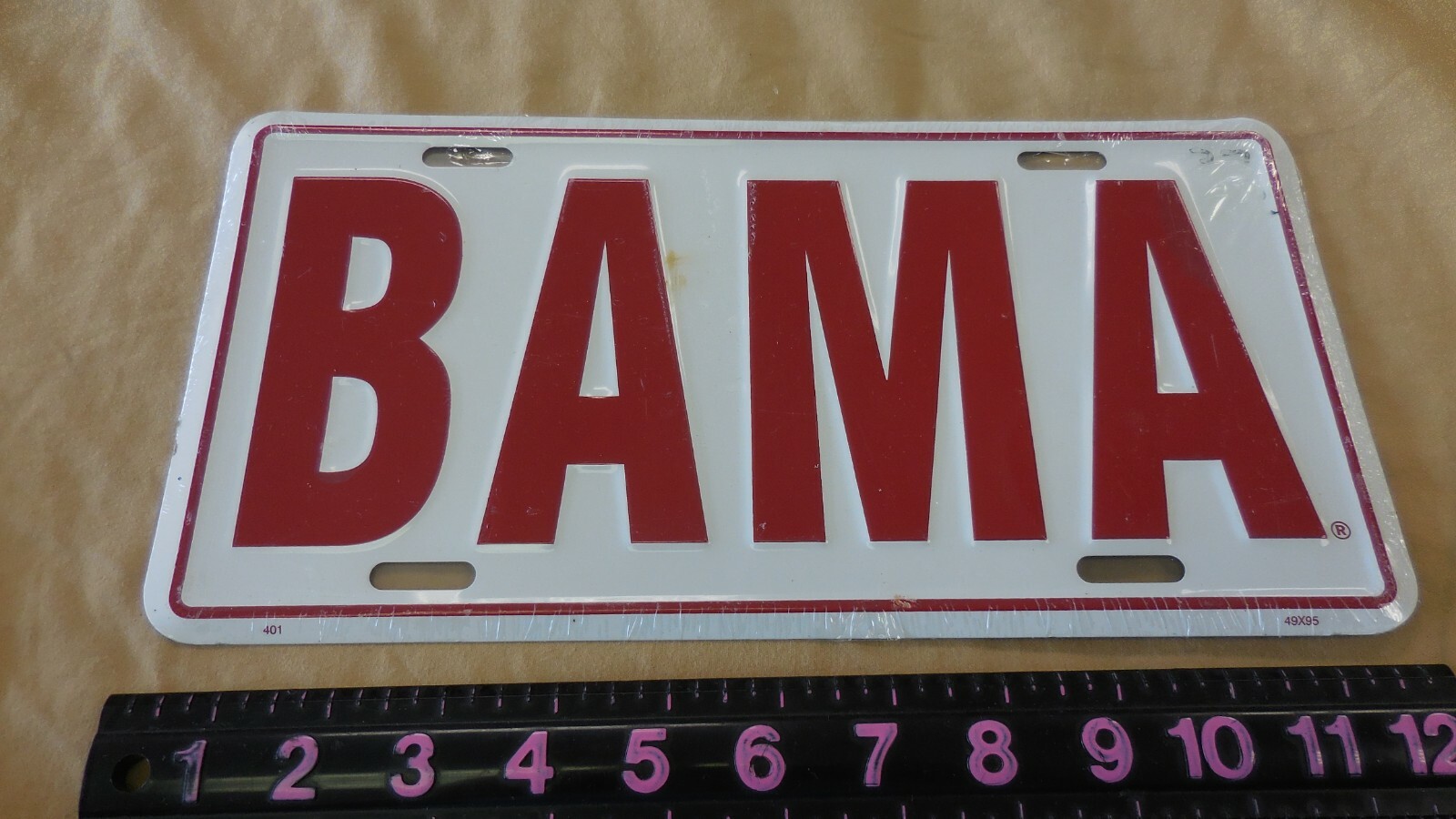 BAMA Aluminum License Plate University of Alabama Crimson Tide Car ...