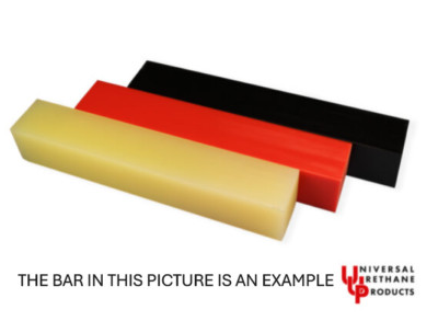 URETHANE/POLYURETHANE BAR 1 1/4" X 1 1/2" X 12", 70A DURO BLACK FROM ...