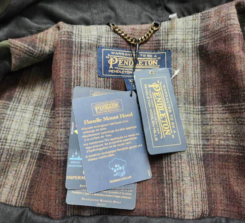 NEW MEN'S XL PENDLETON SIGNATURE CARVER HOODED COAT WITH PLAID | eBay