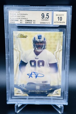 2014 Topps Finest Rookie Autograph Superfractor AARON DONALD 1/1 | eBay