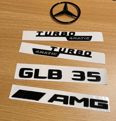 Black GLB 35 AMG Turbo 4Matic Sticker Badge Set for GLB 35 AMG X247 | eBay