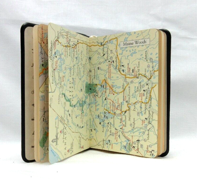 APPALACHIAN TRAIL 3x4" MINI Guide Leather Cover Notebook w Maps Info ...