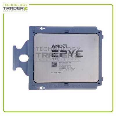 100-000000344 AMD EPYC 7713 CPU 64-Core 2.00GHz 225W Processor *NO ...