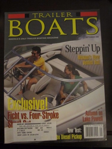 Trailer Boats Magazine September 1998 Maxum's New Vented Hull Lake ...