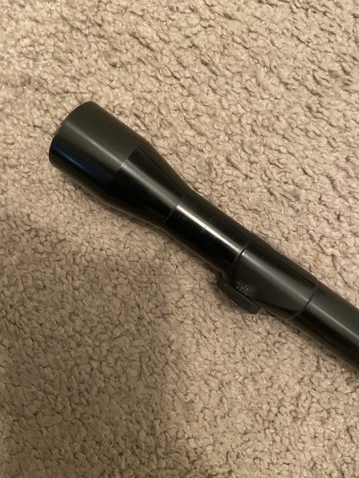 Vintage Bushnell Scopechief 4X T-Post Reticle Gloss Black Rifle Scope ...