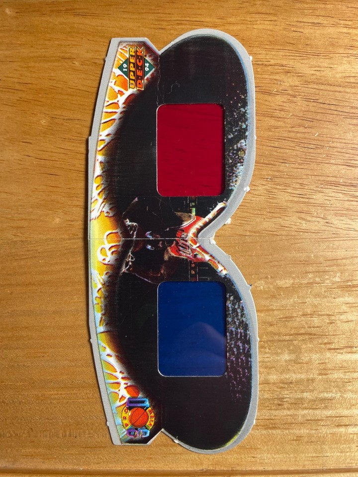 MICHAEL JORDAN / SHAQUILLE O’NEAL 3D CARDS W/ 3D GLASSES - 1994 UPPER ...