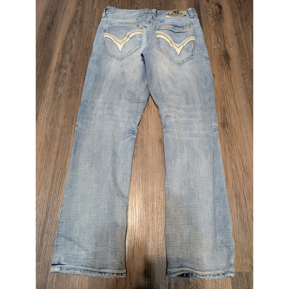 Salvage Supply Co. Denim Jeans Mayhem Straight Regular Fit Light Wash ...