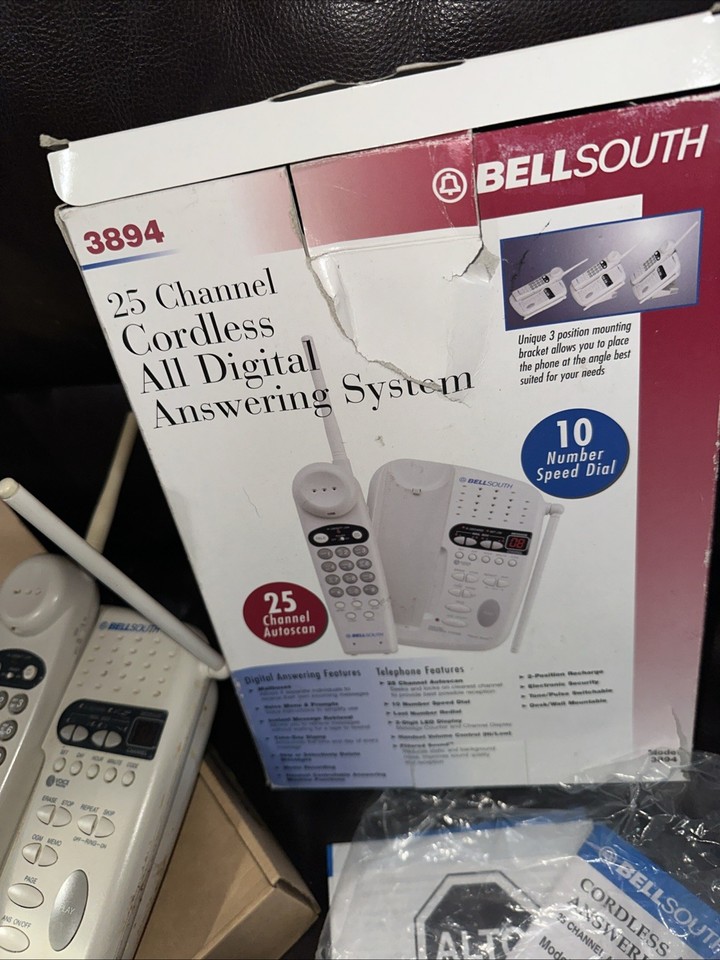 BellSouth 3894 25-Channel Cordless All Digital Answering System | eBay