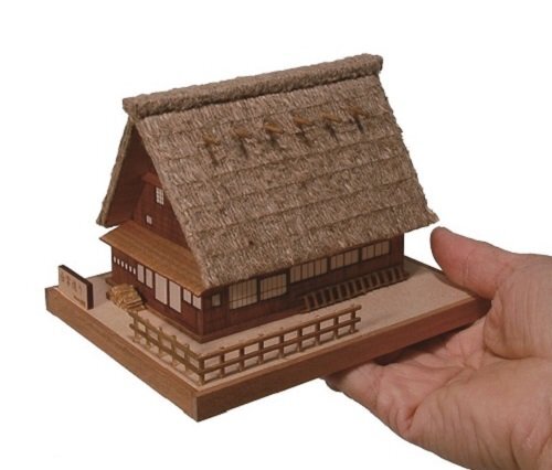Woody JOE Wooden Building Model Kit No.1 Snow Hatago UJKM065 Made in ...