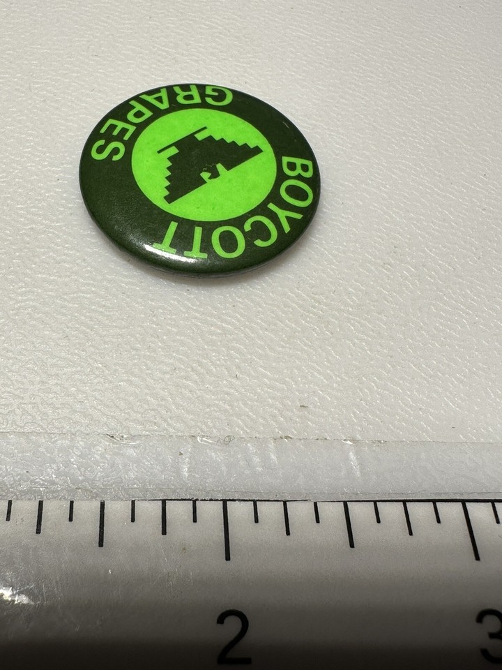 Vintage United Farm Workers UFW Labor Rights Boycott Protest Pin ...