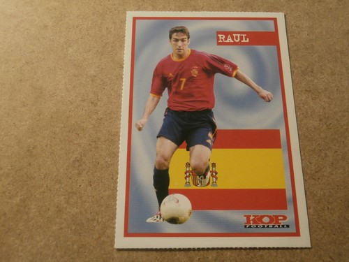 RAUL, ESPANA, SPAIN, RARE FOOTBALL ROOKIE CARD KOP FOOTBALL (JT29) | eBay