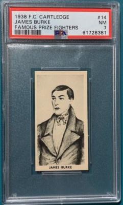 1938 FC Cartledge Boxing #14 James Burke Famous Prize Fighters PSA 7 | eBay