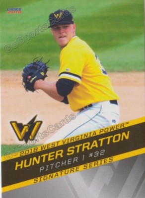 2018 West Virginia Power Hunter Stratton RC Rookie Pittsburgh Pirates ...