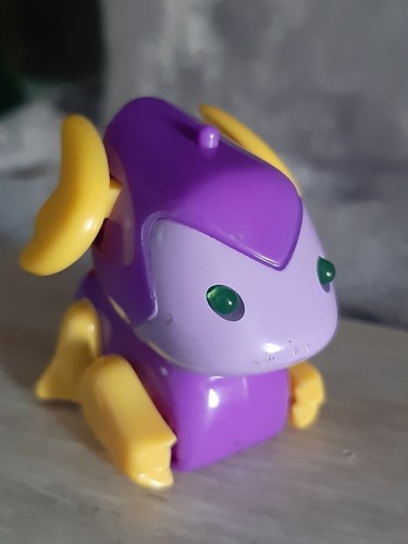 Vintage Tomy Micropets Interactive Robot Toy Pets" Bob the purple ...