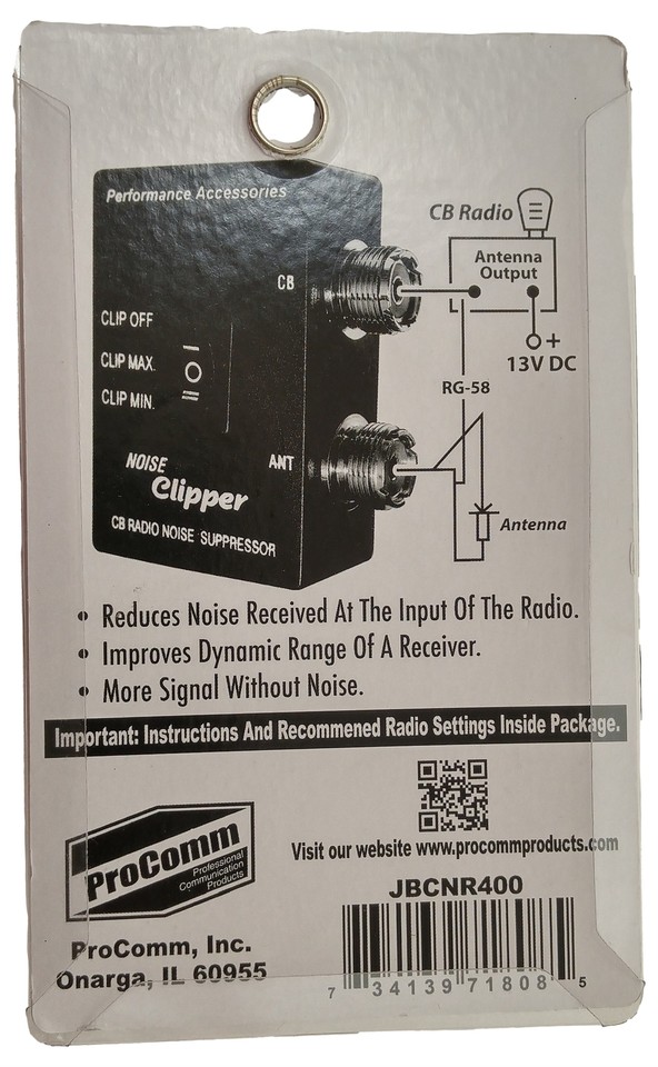2 Lot Procomm JBCNR400 "Noise Clipper" CB Radio Noise Suppressor Filter ...