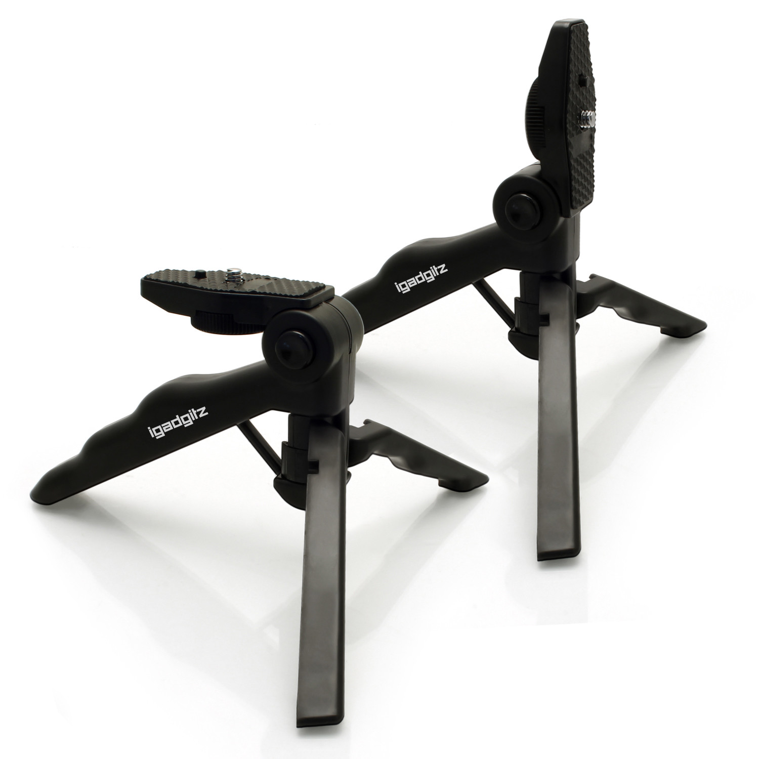 Universal Mini Hand Pistol Grip Tabletop Travel Tripod Stabilizer Stand ...