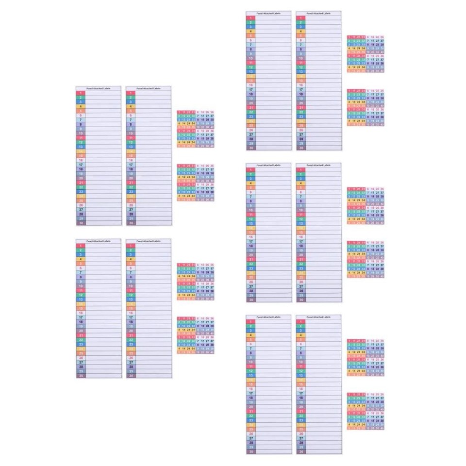 4 Sheets Electrical Box Label Sticker Labels Waterproof for Panels ...