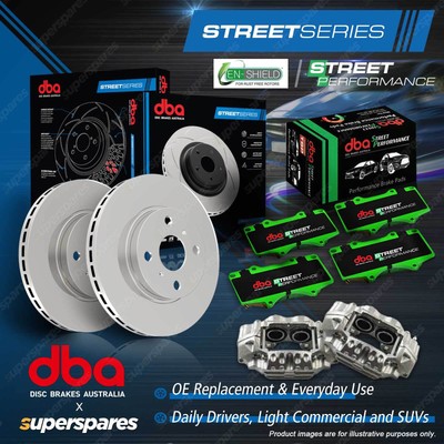 DBA Front Brake Rotors Pads Calipers Kit for Ford Falcon BA Fairmont BA ...