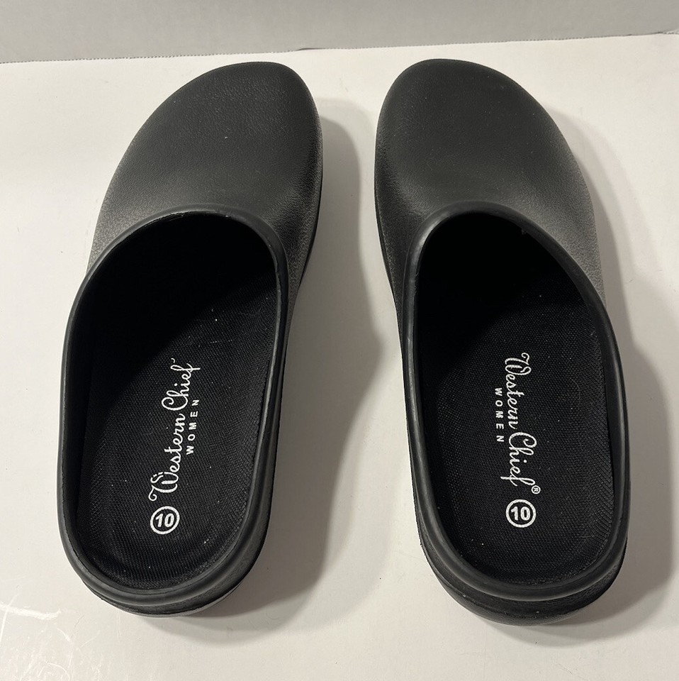 Western Chief Easies Women’s Black Slip On Shoes Clogs Size 10 Great ...