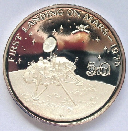 Marshall 1989 First Landing on Mars 50 Dollars Silver Coin,Proof | eBay