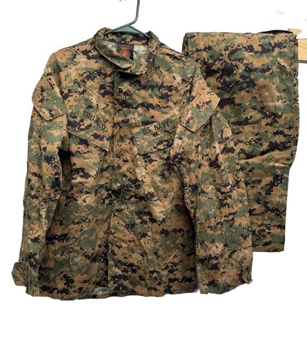 USMC MARPAT Uniform WOODLAND SET Combat Blouse + Pant | eBay