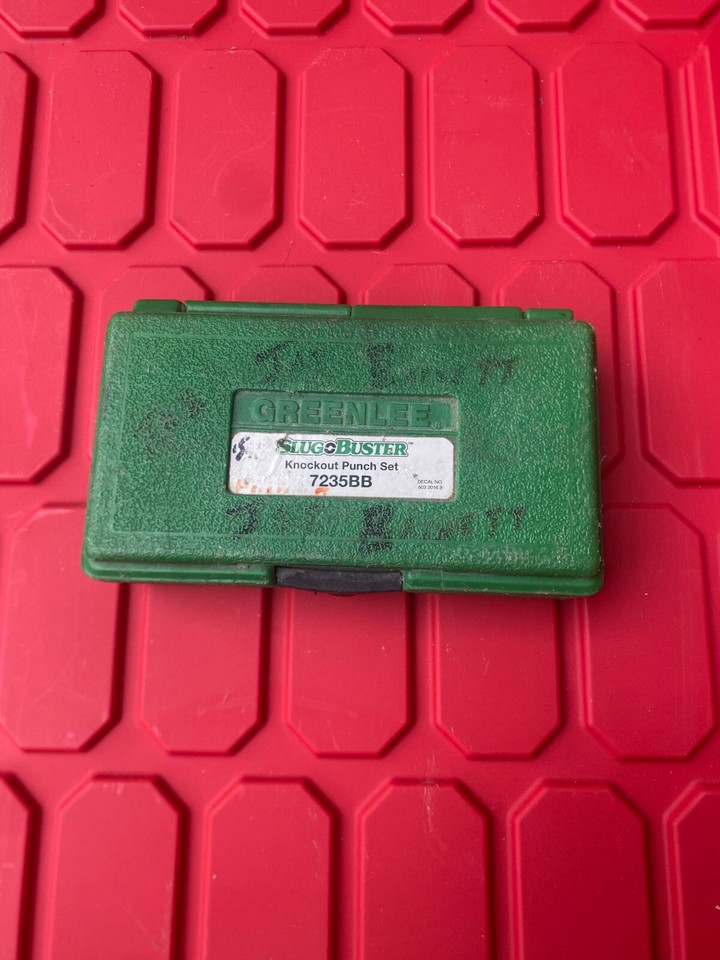 Greenlee Slug Buster Knockout Punch Set 7235BB 1/2"-1-1/4" Conduit | eBay