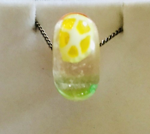 OOAK Adorable Lemon Orange Lime Slice Large Murano Bead | eBay
