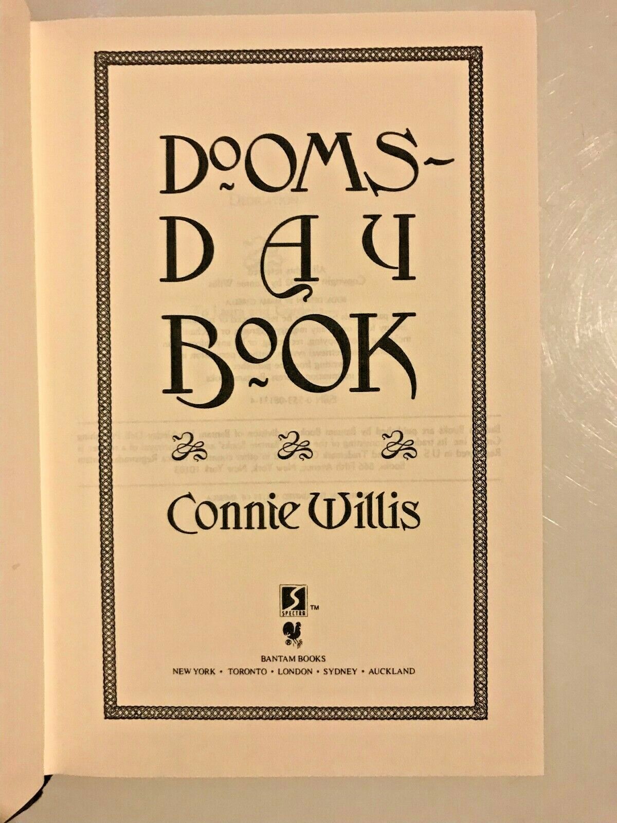 Doomsday Book by Connie Willis Hardcover Edition | eBay