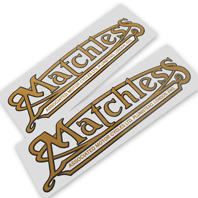 Matchless Motorrad Vintage Style Sticker Motorrad Aufkleber Grafik X 2 ...