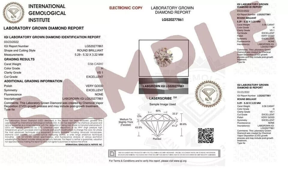 Yellow Gold Ring 14K Certified Diamond IGI GIA HRD Lab Grown Asscher ...