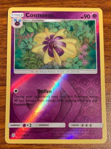 2019 Pokemon Cosmic Eclipse Reverse Holo Cosmoem #101/236 Used | eBay