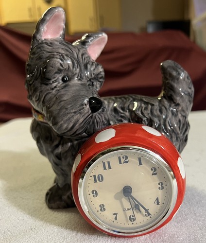 Mary Engelbreit “Oh Henry” Scottie Dog/Terrier Desk Clock | eBay