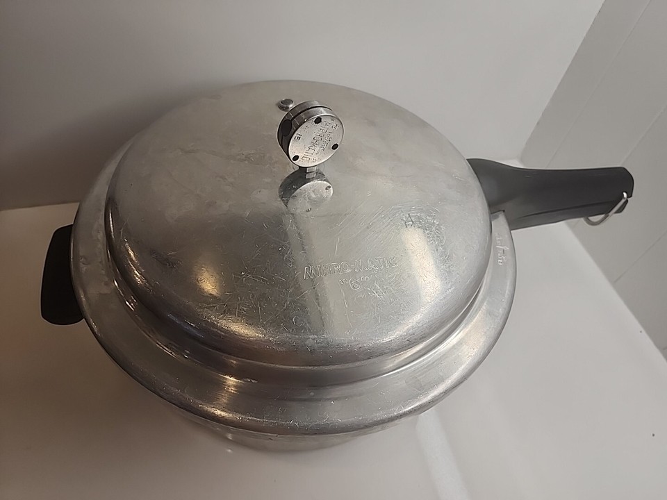 Mirro Pressure Cooker 396M 6 Qt w/ Jiggler Weight & Gasket - Vintage | eBay