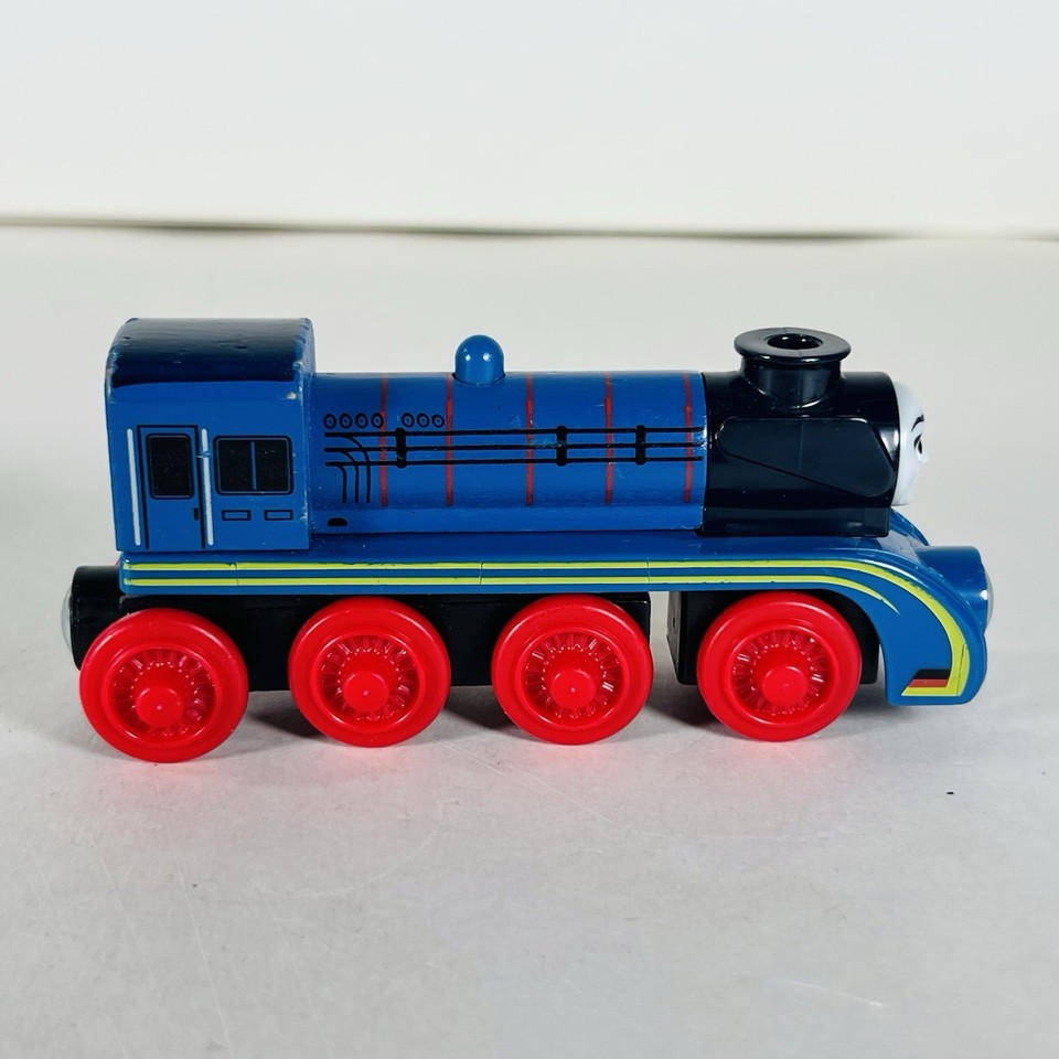 Thomas the Train Frieda Tank Engine Tender Wooden Railway Friends Blue ...