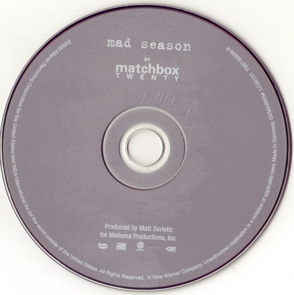 Matchbox Twenty - Mad Season - (CD, Album, Enhanced) (Very Good Plus ...