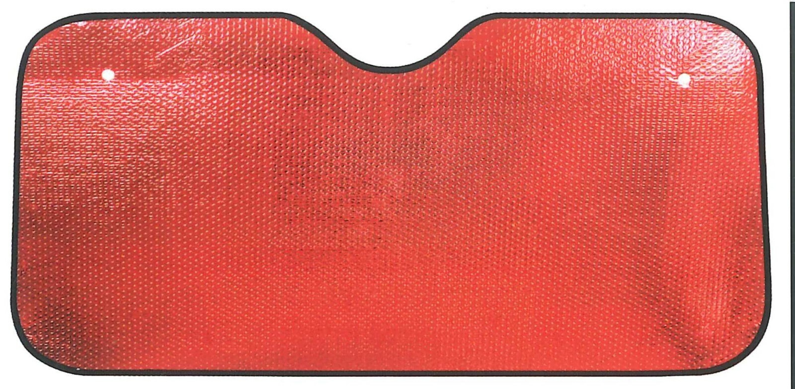 Red Jumbo Double Layer Metallic Wind Shield Sun Visor/Reflective Shade ...