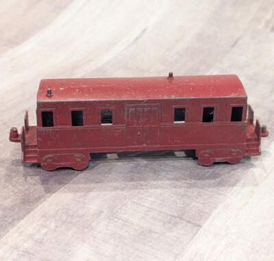 Vintage Midgetoy Red Metal Train Car Toy | eBay
