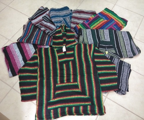 Wholesale Lot 20 pieces Assorted Baja Jacket Hoodie ,Poncho ,Drug Rug ...