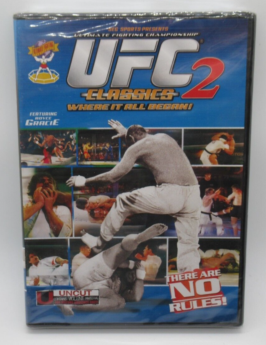 UFC CLASSICS VOLUME 2 - UNCUT DVD, ULTIMATE FIGHTING ROYCE GRACIE ...
