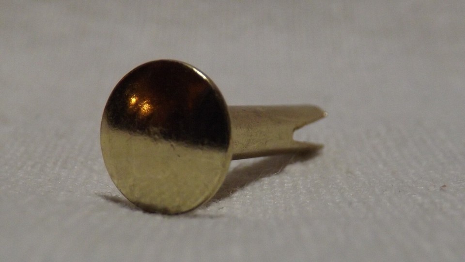 Brass Plated Split Rivet: 1/2" long, Lot of 50 | eBay