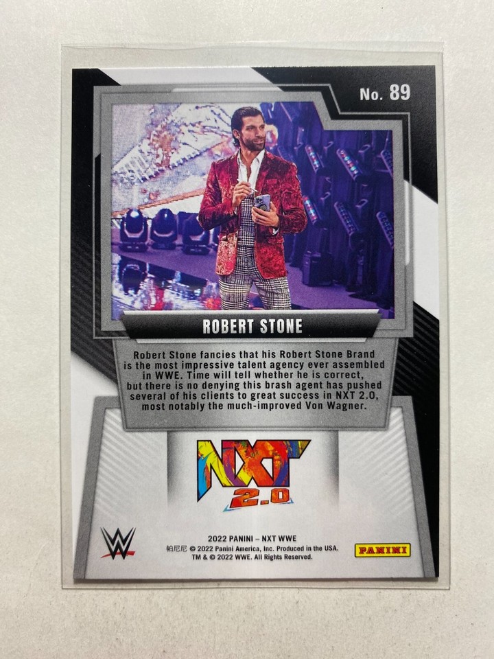 Robert Stone 2022 Panini WWE NXT #89 Card | eBay