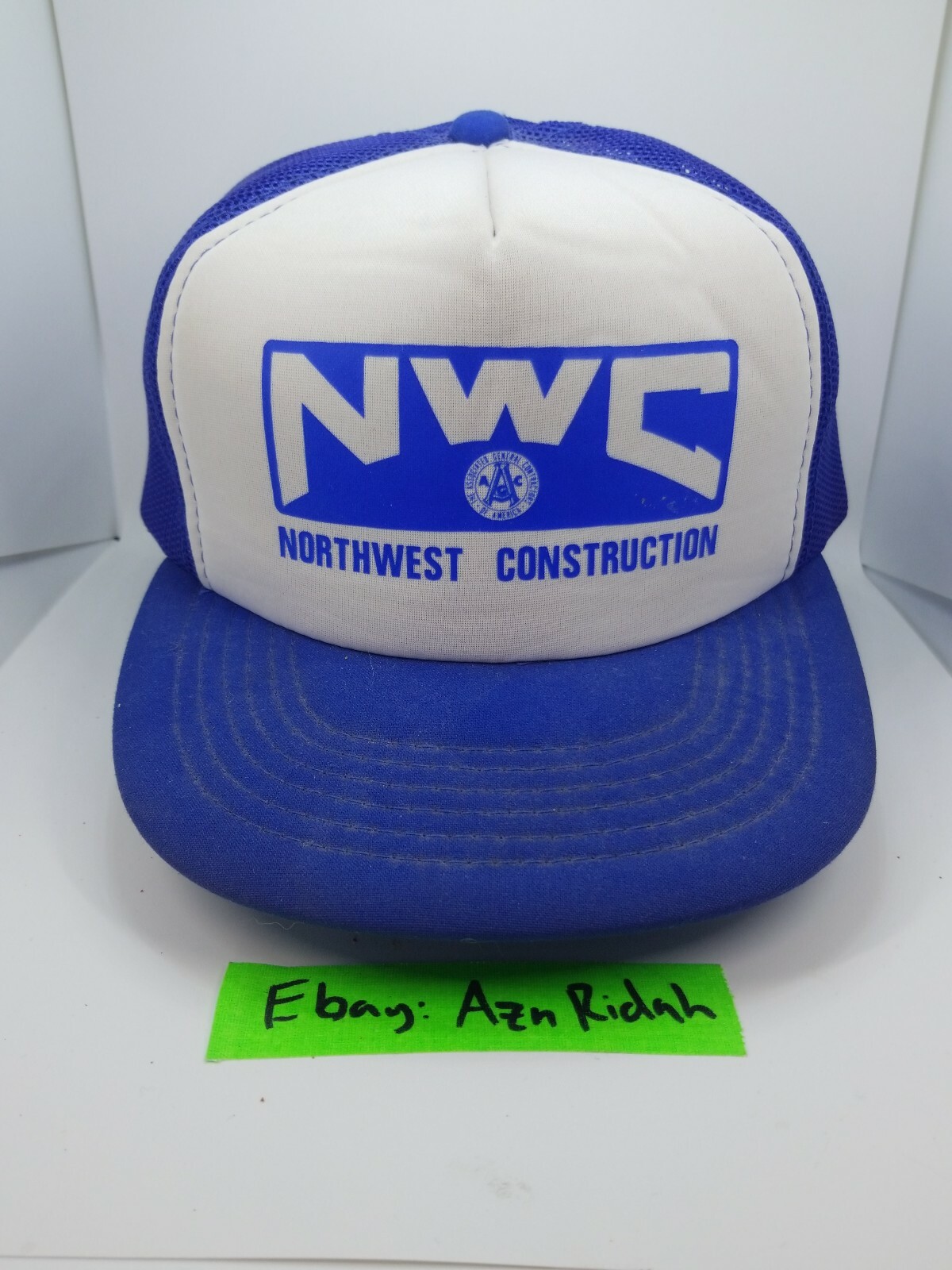 Vintage NWC North West Construction White & Blue Sn… - Gem
