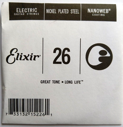 1 x Elixir Nanoweb Einzel-Saite E-Gitarren-Saite 026w | eBay