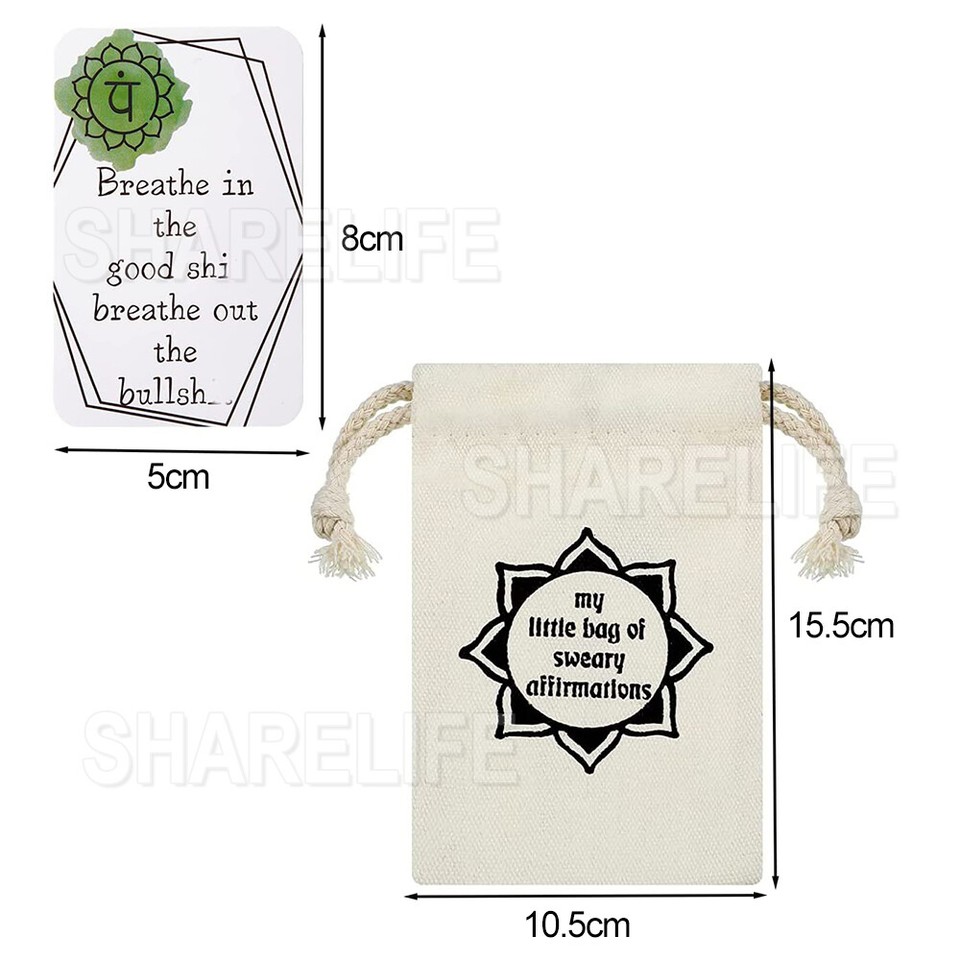 16/32x Funny Affirmation Cards Sweary Positive Swear Card Confirmation ...